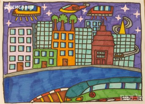 Рисунка Градът на бъдещето в Картини в гр Стара Загора Id39315142 — Bazar Bg