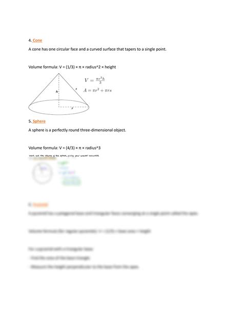 SOLUTION How To Calculate The Volume Of Different Solids Studypool