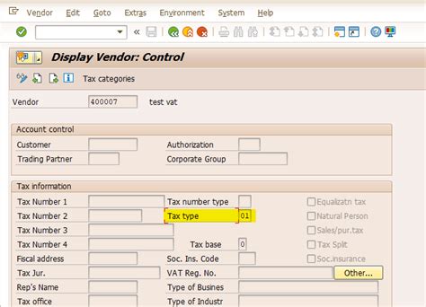 Tax Indicator In Vendor Master Sap Community