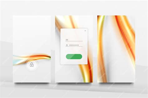 Premium Vector Mobile Application Interface Background Design