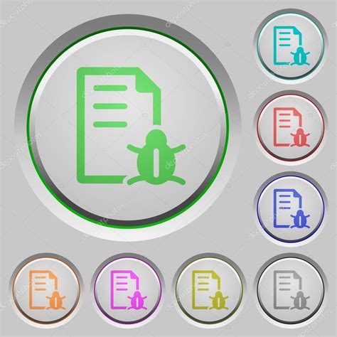 Bug Report Push Buttons Stock Vector By ©renegadehomie 95196808