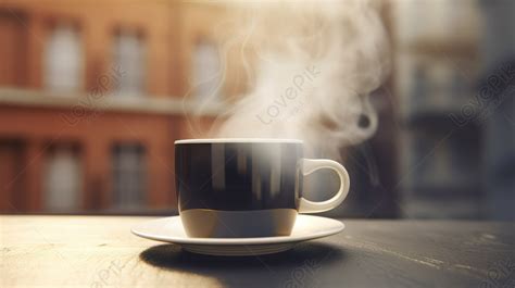연기가 나는 커피잔 흐린 집이나 사무실 배경에 대한 놀라운 3d 렌더링 커피를 마시다 배경 연기 배경 카페 배경 이미지 Hd 커피를 마시다 연기 카페 배경 사진