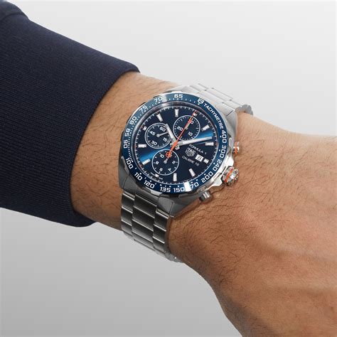 Tag Heuer Formula 1 Chronograph 44mm Mens Watch Blue Caz201g Ba0876