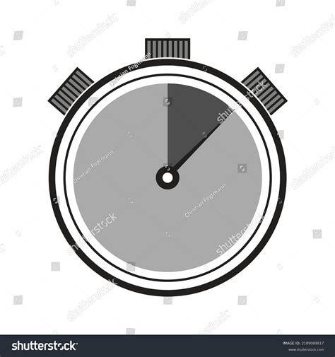 Stop Watch Timer Greyscale Icon Vector Stock Vector Royalty Free 2189089817 Shutterstock