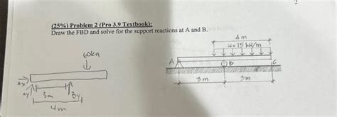 25 Problem 2 Pro 3 9 Textbook Draw The FBD And Chegg Com