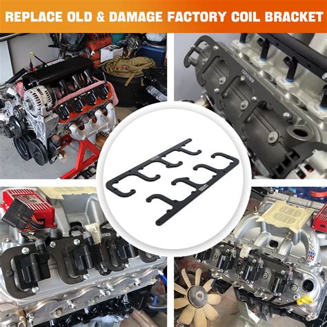 Ls Square Coil Brackets Valve Cover For Ls1ls6 D580 Pqyracing