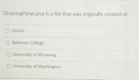 Solved Drawingpaneljava Is A File That Was Originally
