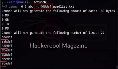Crunch Wordlist Generator Complete Guide Hackercool Magazine