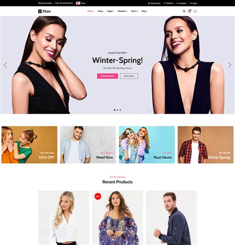 Xton Ecommerce Html Template Design Template Place