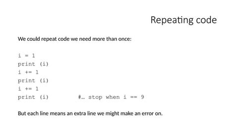 The Document Discusses For Loops In Python It Explains That For Loops Are Used To Iterate Over