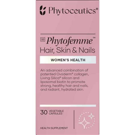 Phytoceutics Phytofemme Hair And Skin And Nails Vegi Capsules 30s Clicks