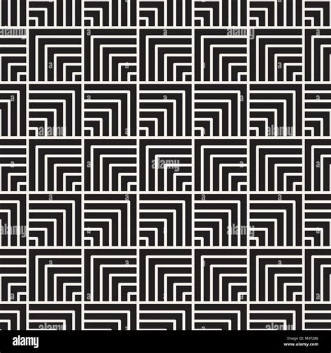 Vector Seamless Lattice Pattern Modern Stylish Texture With Monochrome