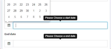 javascript validate end date is after start date stack overflow