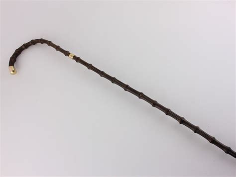 Bamboo And Gold School Headmasters Cane Teacher Discipline Walking Stick
