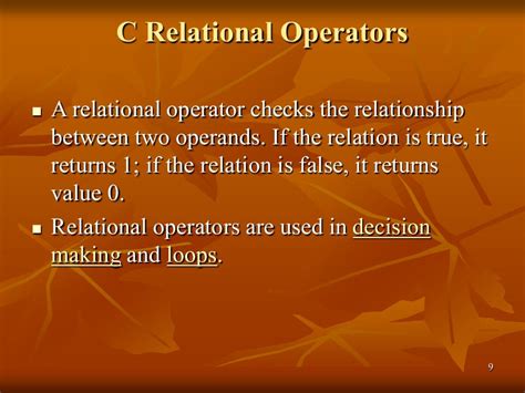 C Program Operators Ii Powerpoint Slides Learnpick India