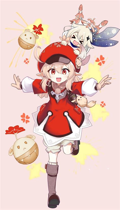 Klee Paimon And Dodoco Genshin Impact Drawn By Tonogai Yoshiki Danbooru