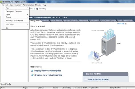 Membuat VMWare Menggunakan Deploy OVF Template Afandi