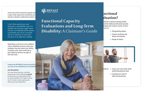 Functional Capacity Evaluations And Long Term Disability A Claimants