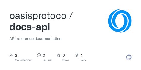 Github Oasisprotocoldocs Api Api Reference Documentation