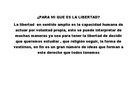 Para Mi Que Es La Libertad Pdf
