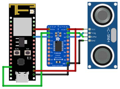 Gpio Measure Distance By Ultrasound Module Realtek Iotwi Fi Mcu