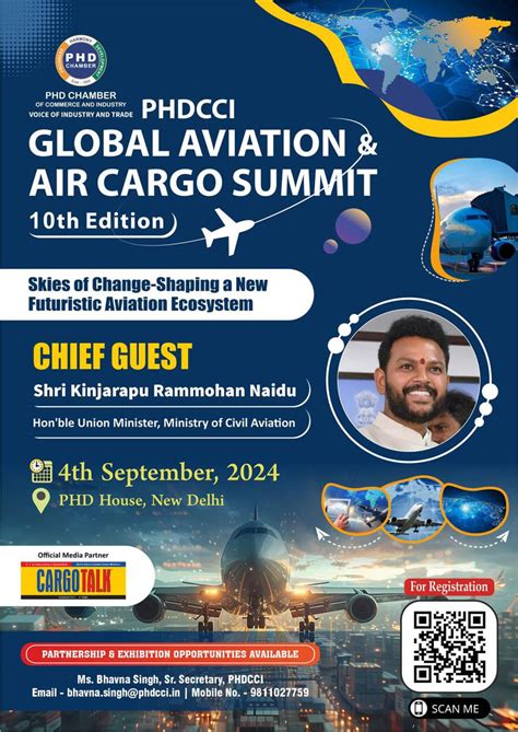 Phdcci Global Aviation And Air Cargo Summit 10 Th Edition Phd Chamber