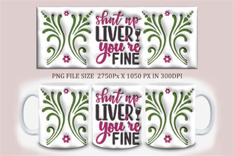 3d Mug Inflated Design Drinking Graphic By Creative Booth · Creative