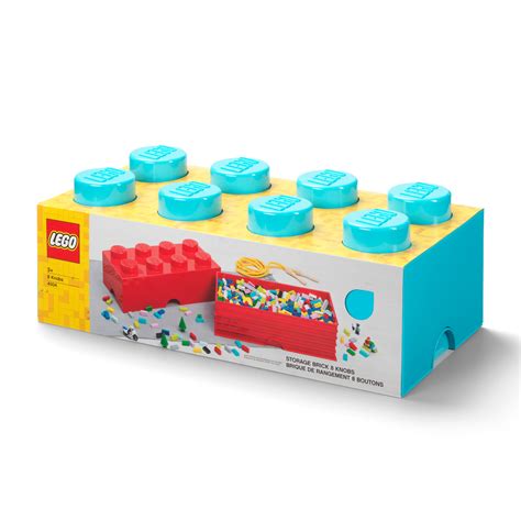 Lego® Storage Brick 8 Medium Azur Ag Lego® Certified Stores