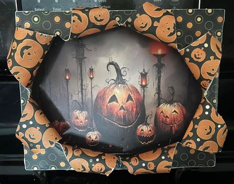 Pin By Rhonda On Exploding Canvas Halloween Canvas Canvas Crafts