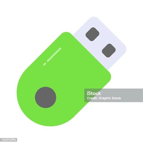 Universal Serial Bus Modern Flat Icon Of Usb External Storage Device Stock Illustration