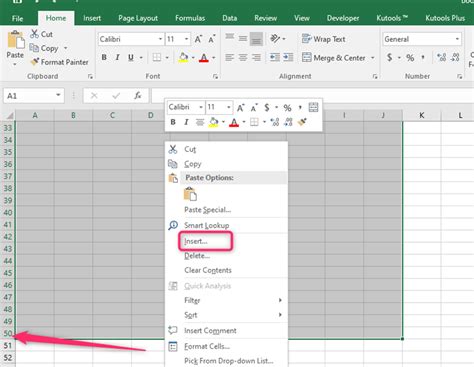 How To Insert 50 Rows In Excel Basic Excel Tutorial