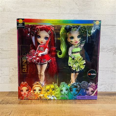 Rainbow High Cheer Dolls Lot Of 3 Sunny Skyler Ruby Mga Fashion Dolls