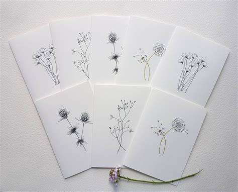 Blank Notelets With Envelopes Pretty Floral Note Cards For Etsy Uk
