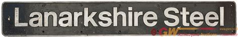 Nameplate Lanarkshire Steel Ex Br Class 37 Built Nameplates Diesel