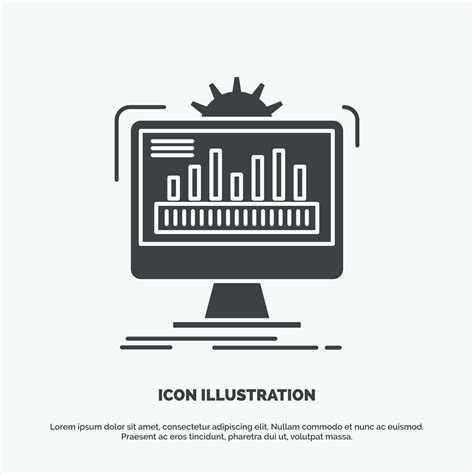 Dashboard Admin Monitor Monitoring Processing Icon Glyph Vector Gray Symbol For Ui And Ux