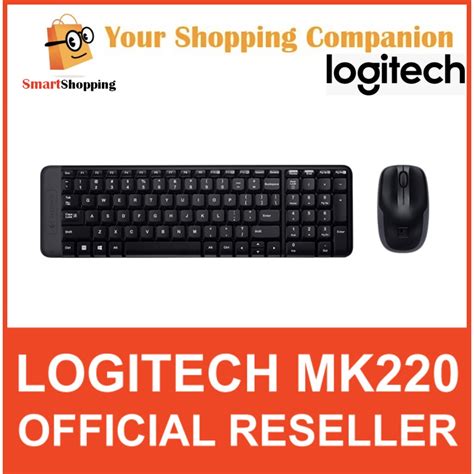 Original Logitech Mk220 Combo Set Wireless Keyboard Mouse Compact 3 Years Sg Warranty Shopee