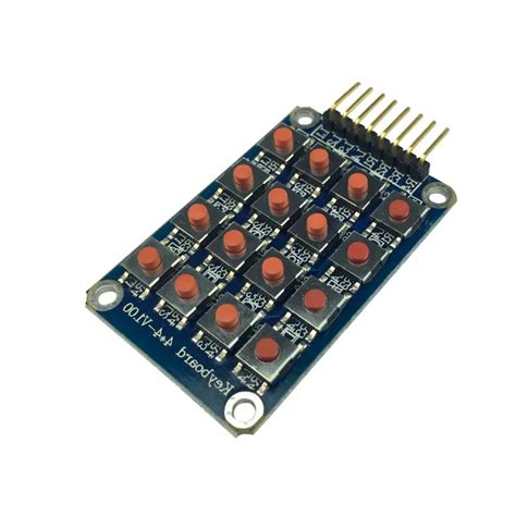 Micro Switch Direct Insertion 4x4 Matrix Keyboard 16 Button Mcu