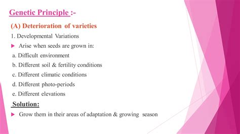 Principles Of Seed Production In Self And Cross Pollinated Crops Ppt