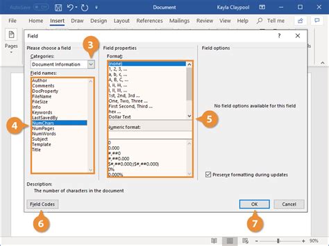 insert date in word customguide