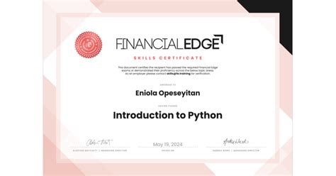 Eniola Opeseyitan On Linkedin Introduction To Python • Eniola Opeseyitan • Financial Edge Training