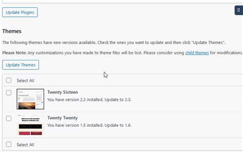 how to upgrade wordpress themes and plugins to the latest version