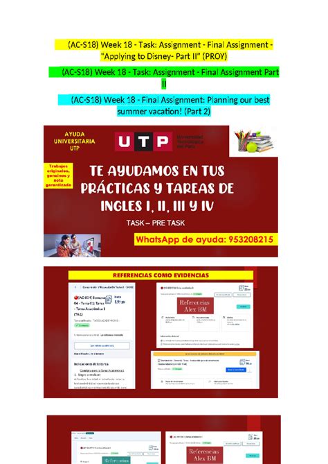 🔴 Ac S18 Week 18 Task Assignment Final Assignment “applying To