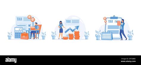 Tax Preparation Concept Corporate Tax Taxable Income Fiscal Year