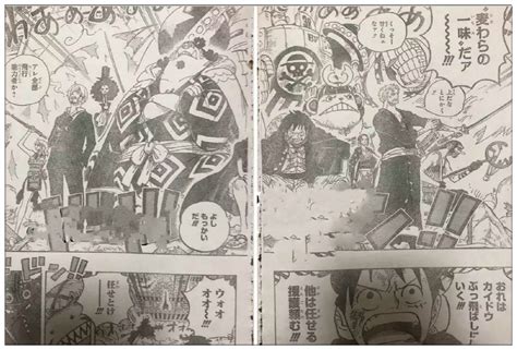海贼王989话：草帽团全员集结，甚平、罗宾联手将bigmom丢到外面 哔哩哔哩