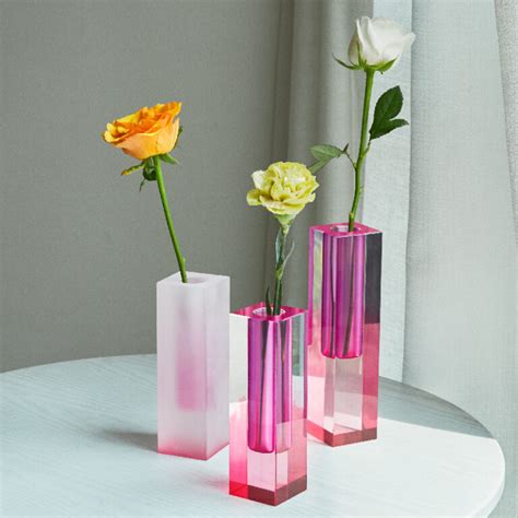 Tall Rectangular Plexiglass Vase The Other Aesthetic