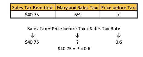 Sales Tax Decalculator Formula To Get Pre Tax Price From Total Price Wall Street Oasis