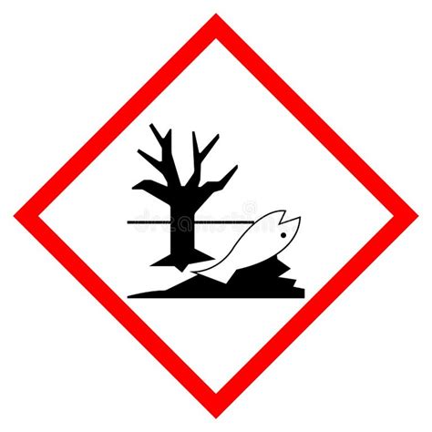 Environmental Hazard Symbol Sign Vector Illustration Isolate On White
