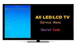 All LED LCD TV Service Menu Secret Code Receiver Pro