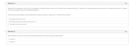 Solved D Question 13 3 Pts They Dont They Get A 0 The