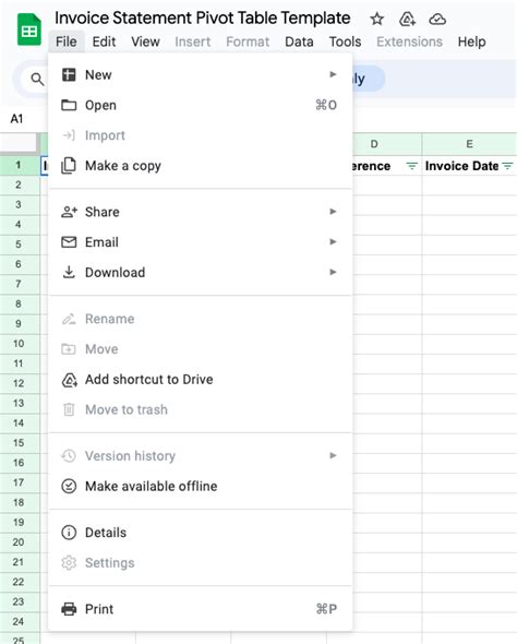 Using Spreadsheet Pivot Tables To Create A Invoice Summary Tradify